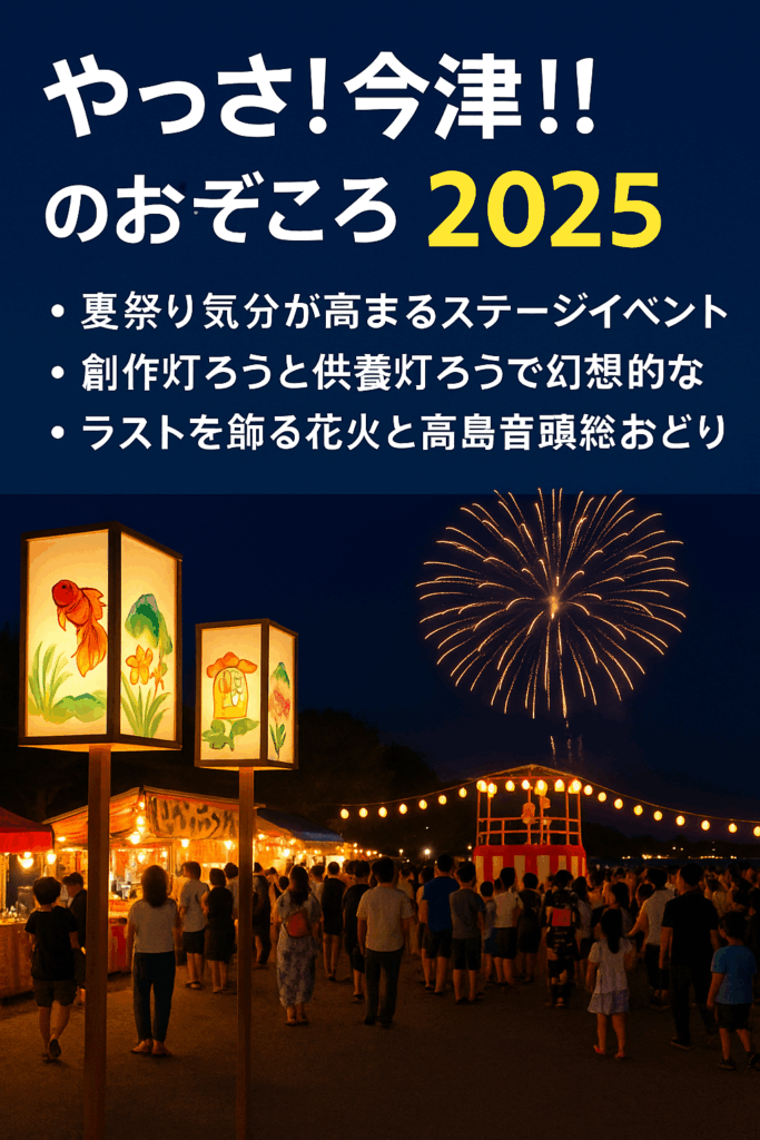 やっさ！今津！！2025完全ガイド！花火・灯ろう・見どころを家族で楽しむ方法 | haru気ままtrain